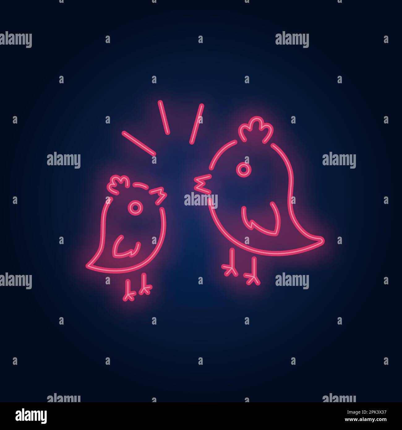 Couple of birds neon sign Stock Vector Image & Art - Alamy