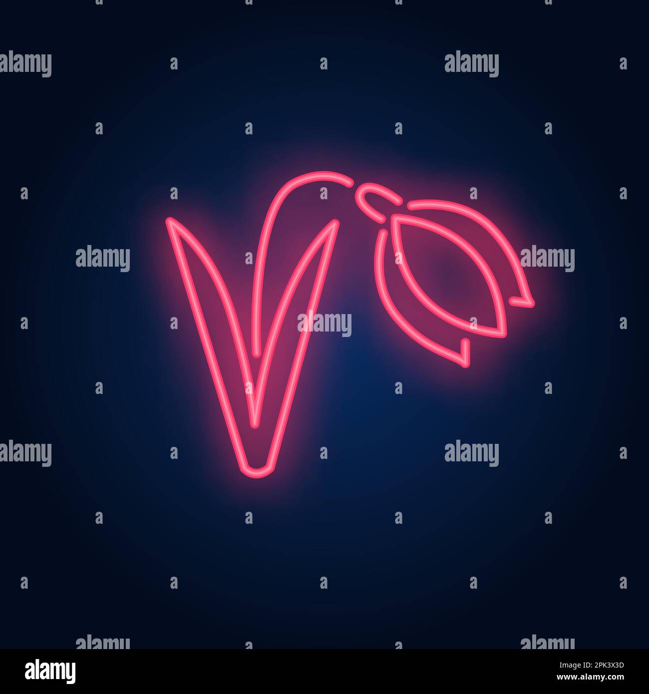 Snowdrop neon sign Stock Vector Image & Art - Alamy
