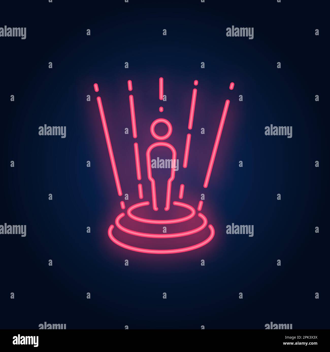 Contest neon sign on Stock Vector Images - Alamy