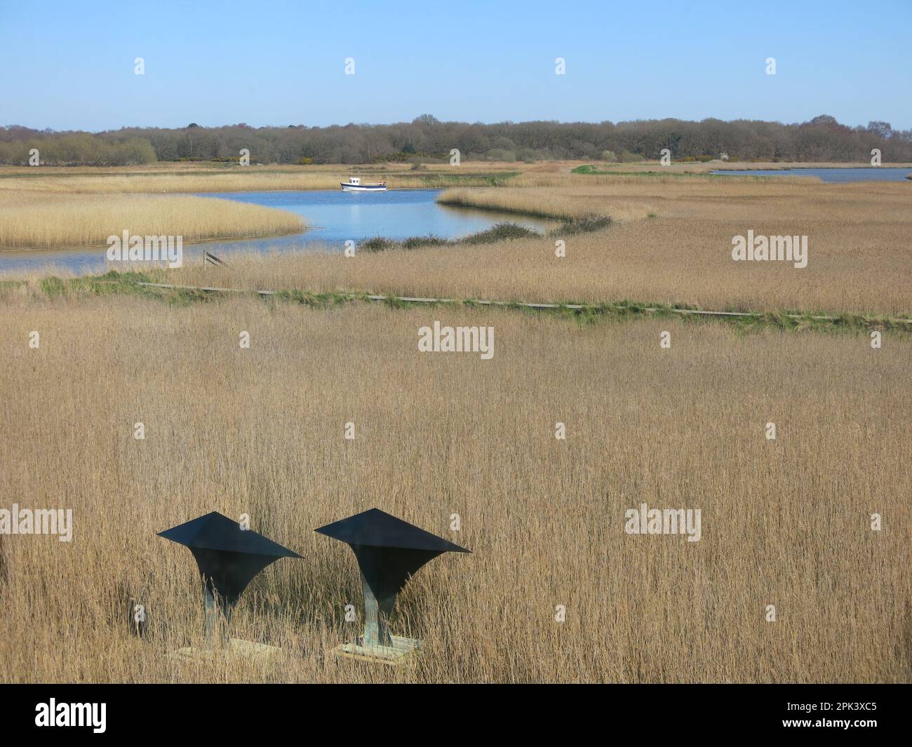 Snape Maltings: 'Migrant' by Alison Wilding is a sculpture installed in ...
