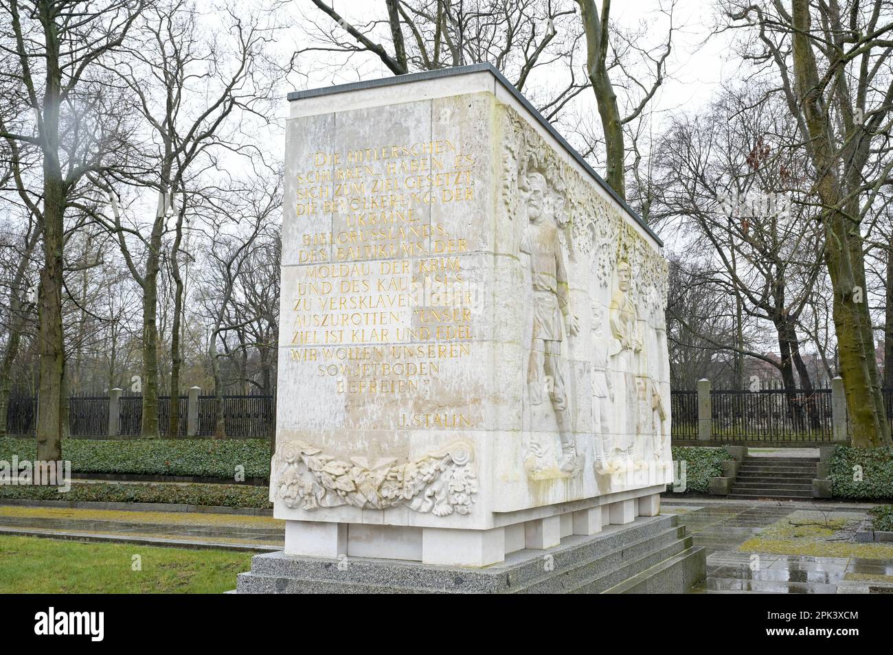 GERMANY, former East-Berlin, Treptow, soviet world war II memorial and ...