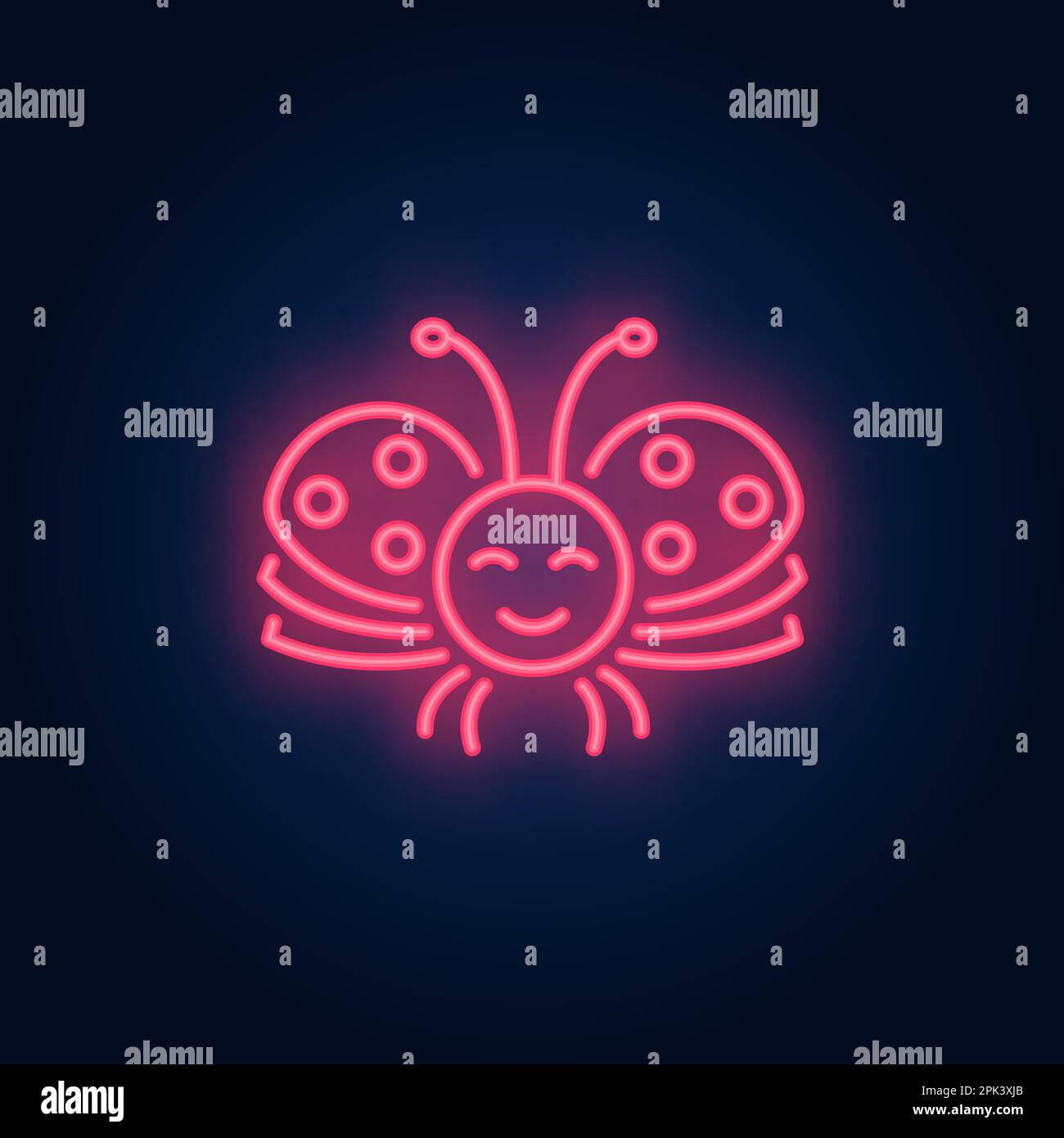 Moth neon sign Stock Vector Image & Art - Alamy