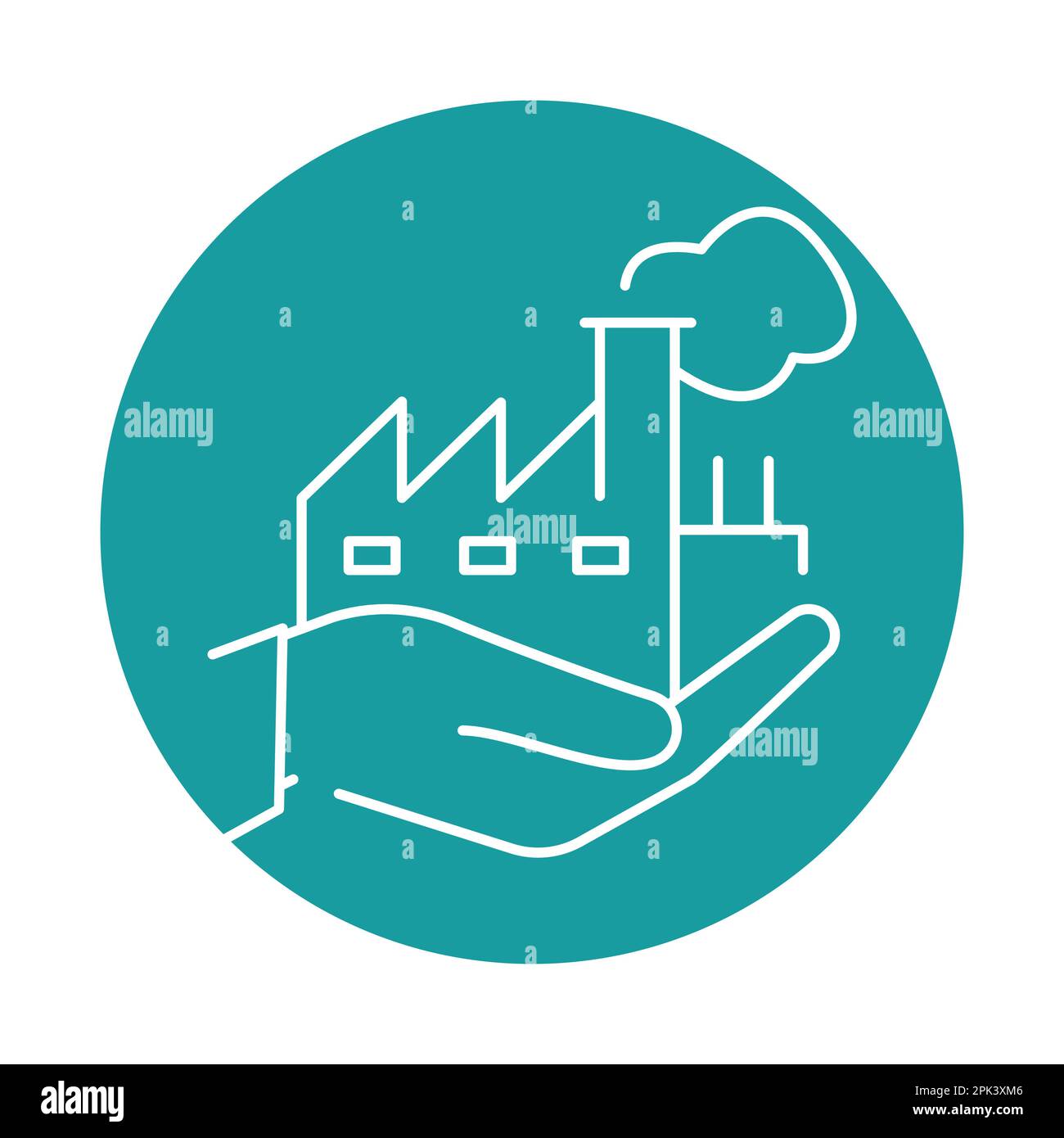 Industry, Innovation and infrastructure color icon. Corporate social ...