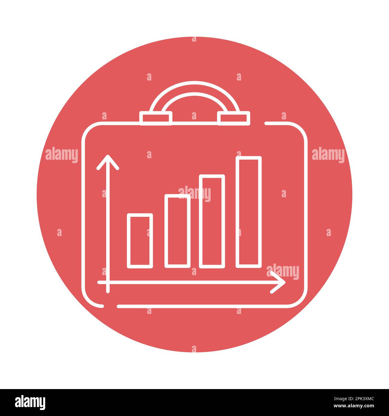 Decent work and economic growth color line icon. Corporate social ...