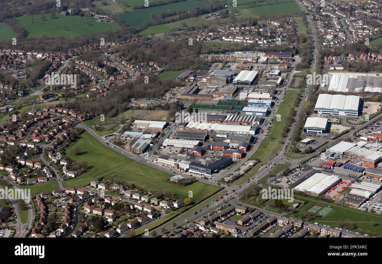 aerial view of the Limewood Approach industrial estate area, Ring Road ...