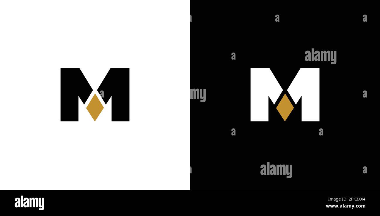 Bold and modern M letter jewelry logo design Stock Vector Image & Art ...