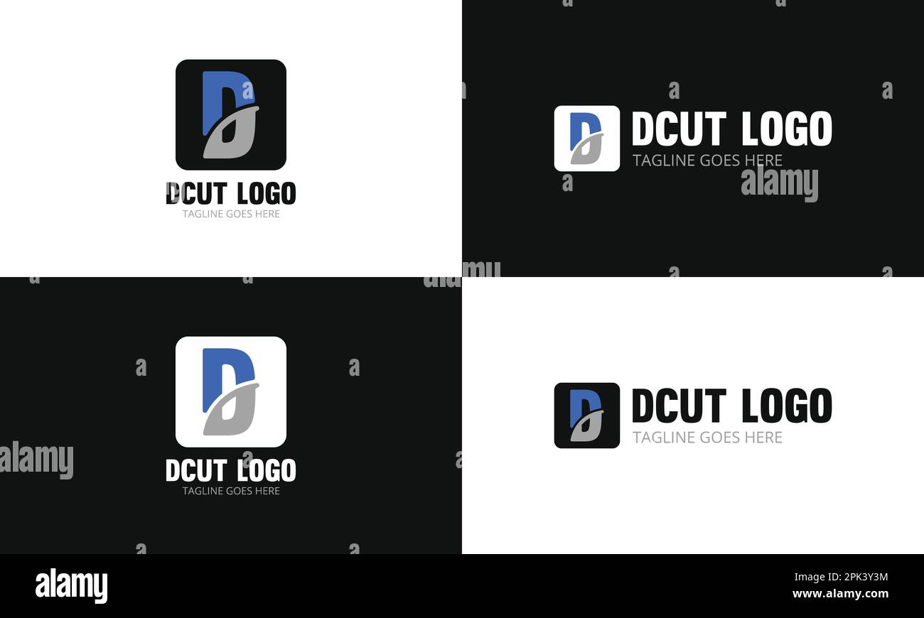Dcut D Letter Logo Stock Vector Image & Art - Alamy