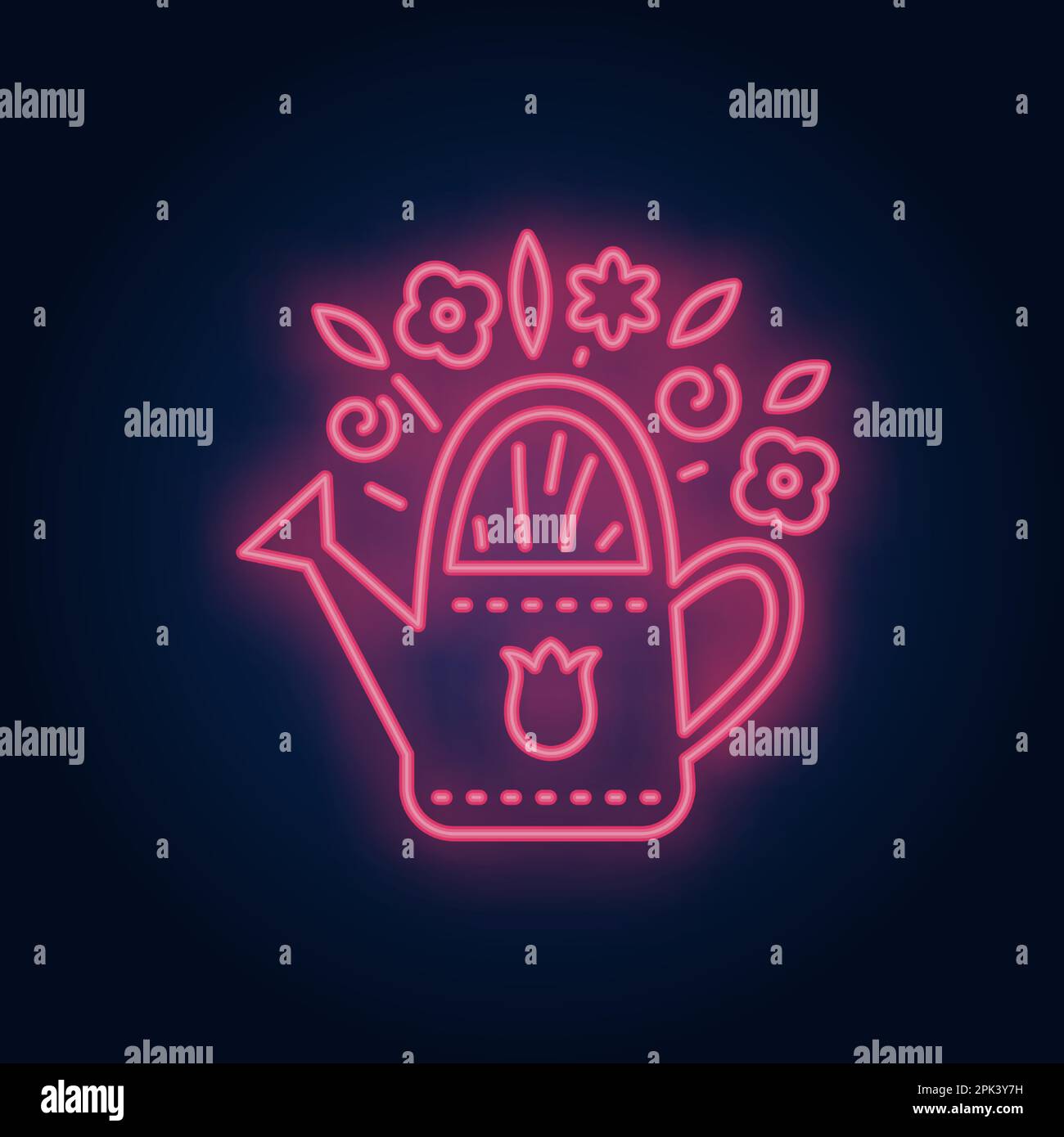 Field flowers neon sign Stock Vector Image & Art - Alamy