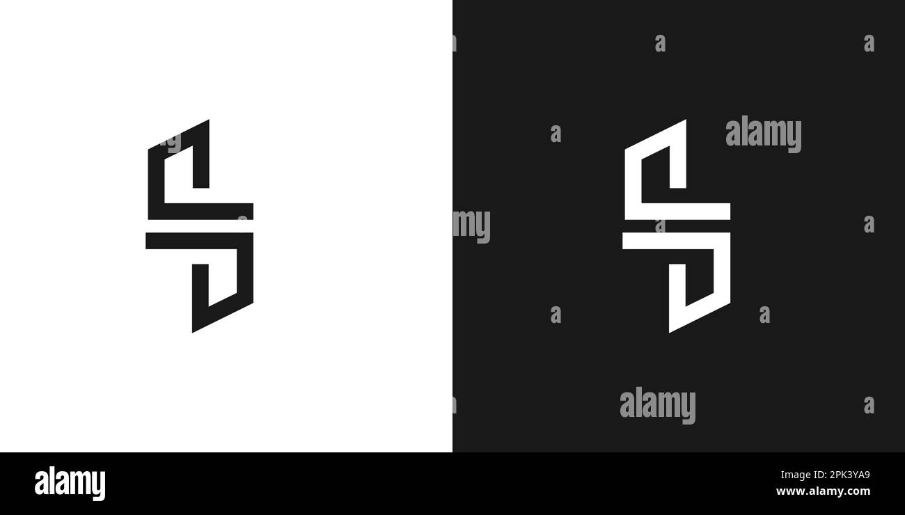 Modern and cool letter S initials logo design 2 Stock Vector Image ...