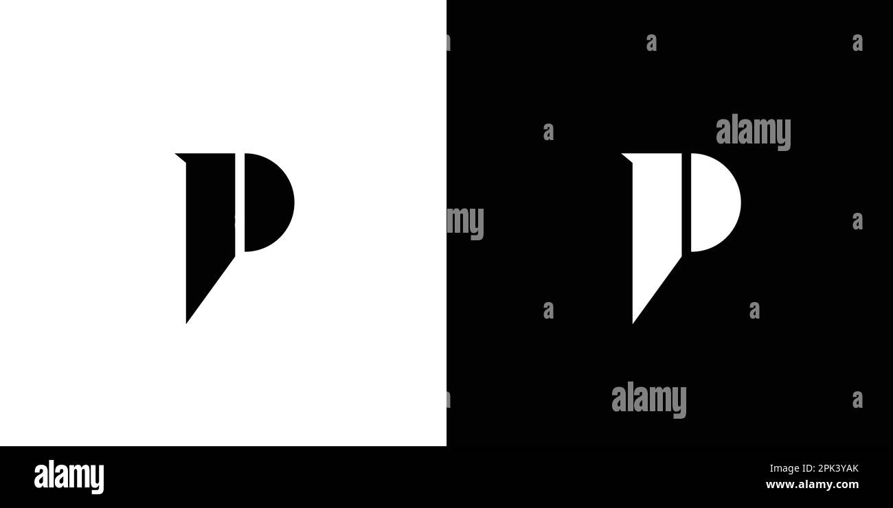 Modern and strong letter P initials logo design 2 Stock Vector Image ...