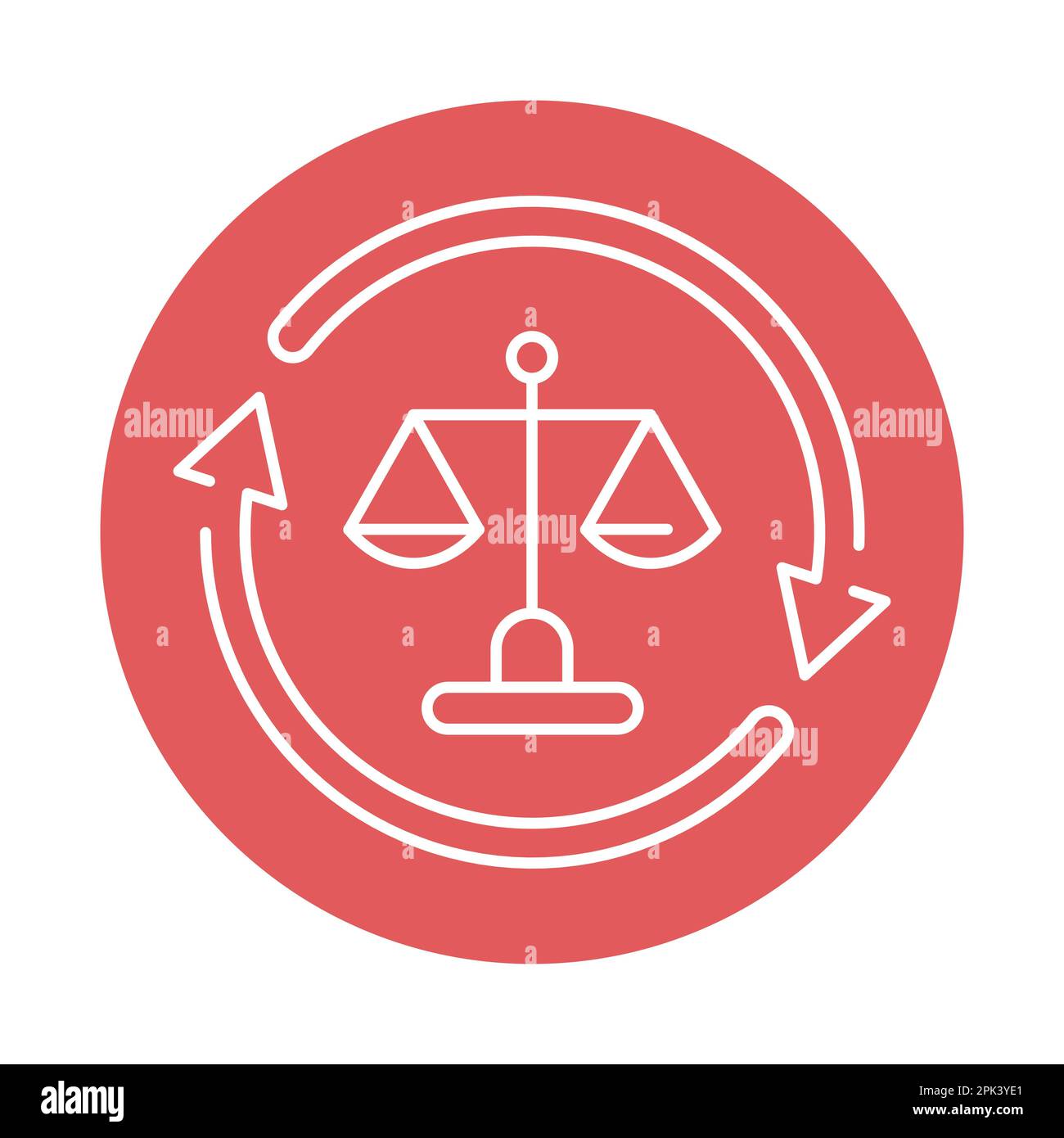 Reduced inequalities color icon. Corporate social responsibility ...