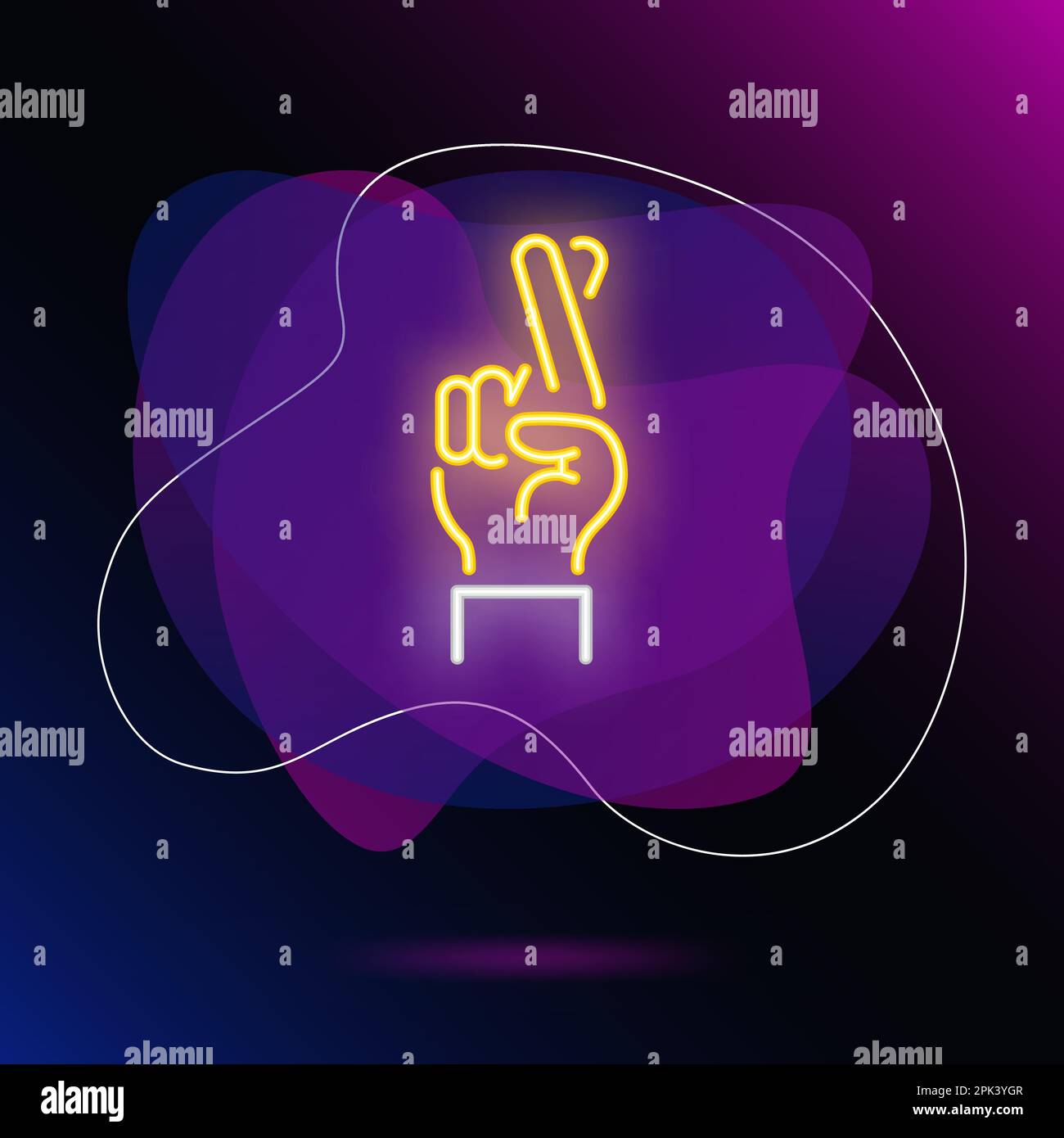 Neon good luck sign hi-res stock photography and images - Alamy