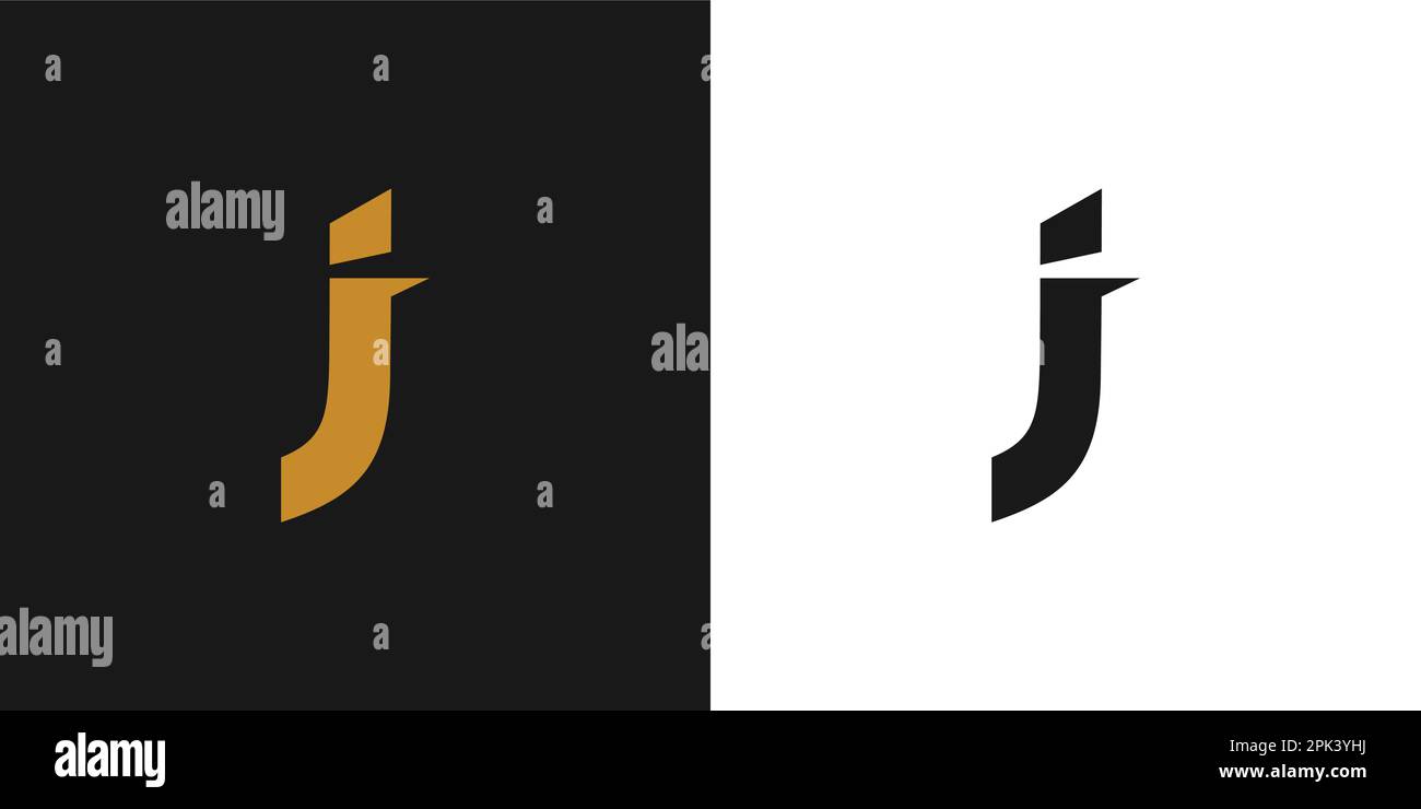 J initials logo hi-res stock photography and images - Alamy