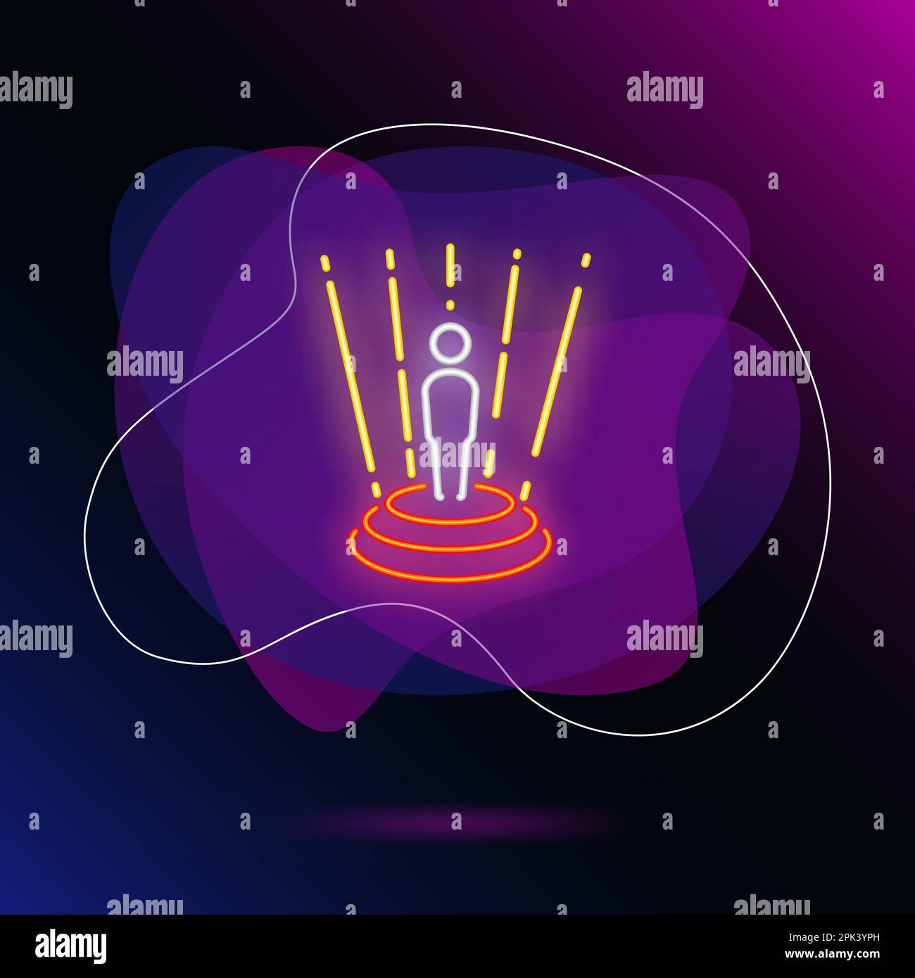 Contest neon sign on Stock Vector Images - Alamy