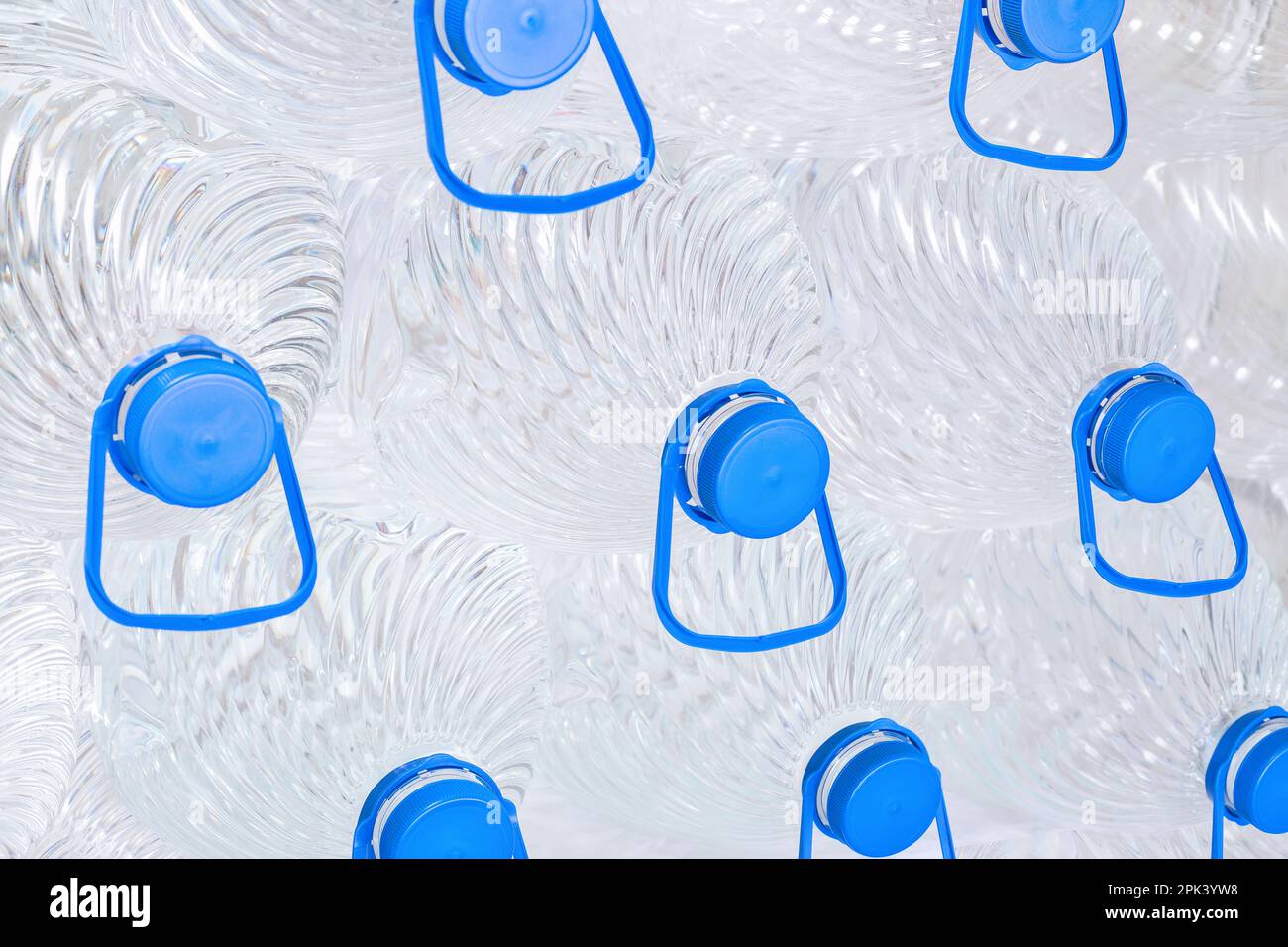 Water in plastic bottles on a white background, isolated Stock Photo ...
