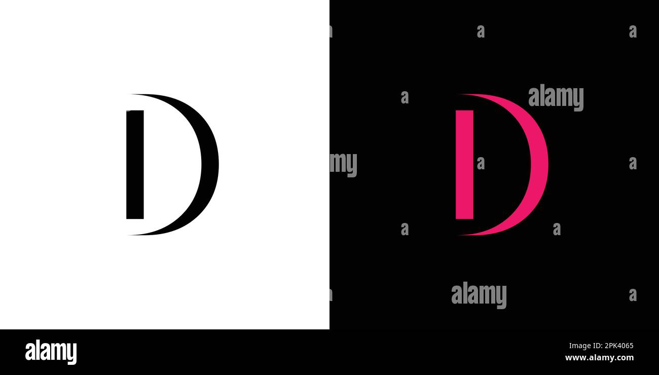 Simple And Modern Letter D Initials Logo Design Stock Vector Image