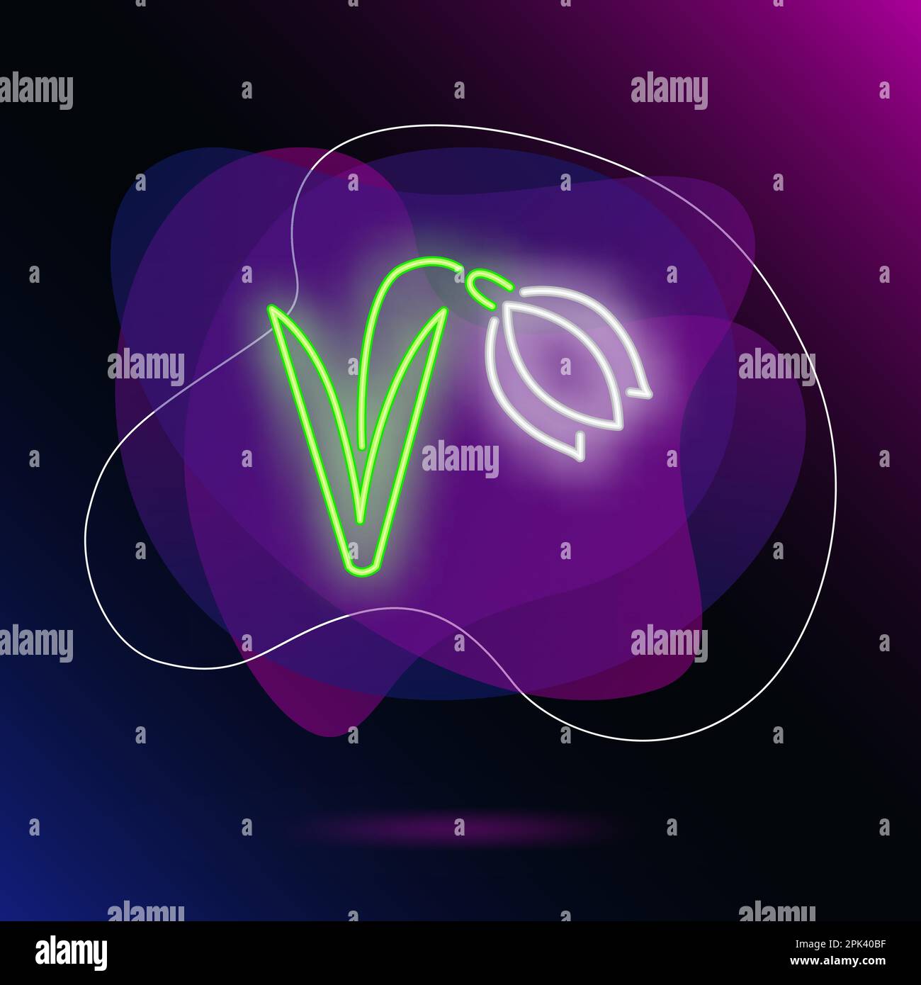 Easter realistic neon sign hi-res stock photography and images - Alamy