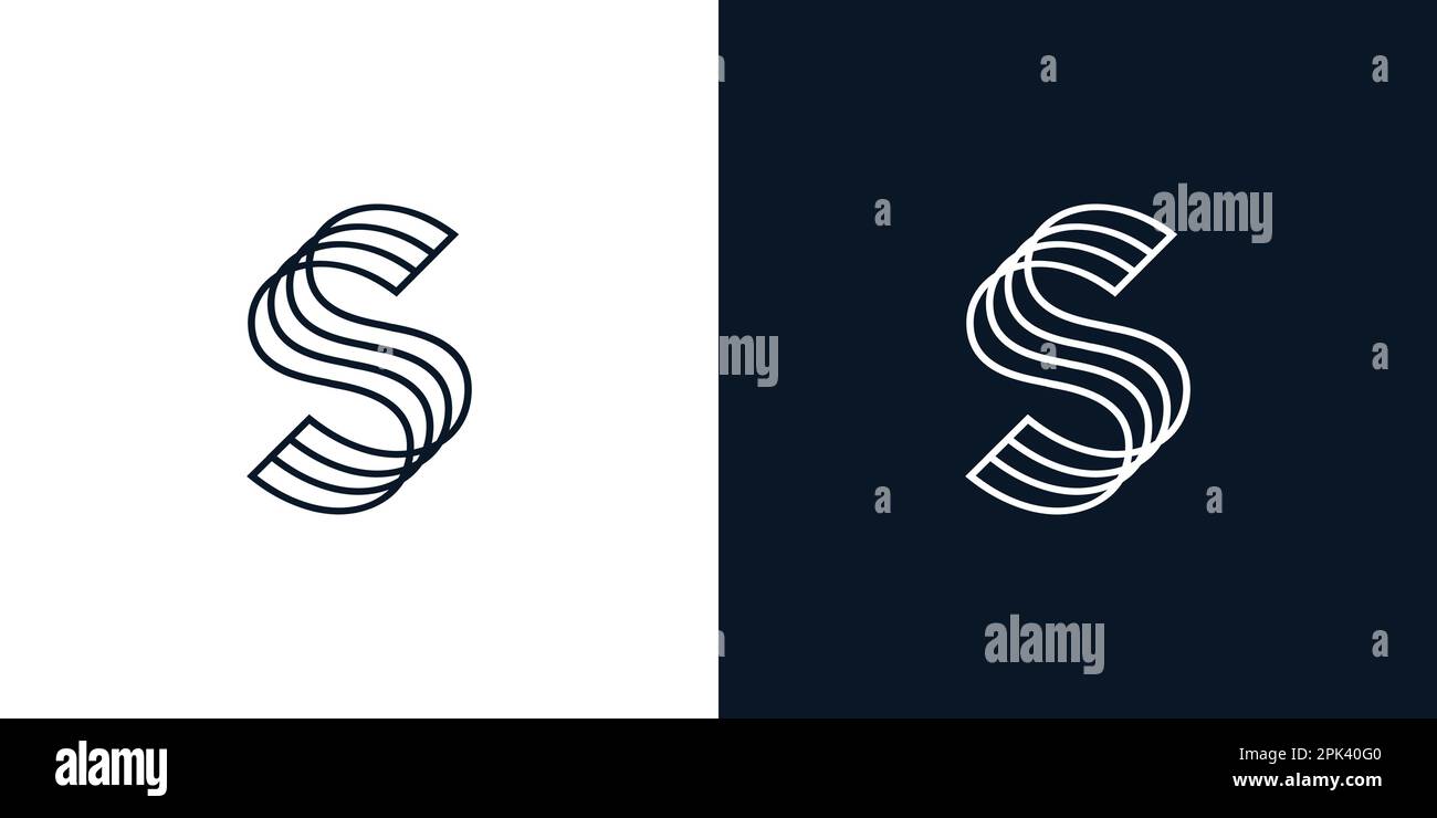 Modern and unique letter S initials logo design 3 Stock Vector Image ...