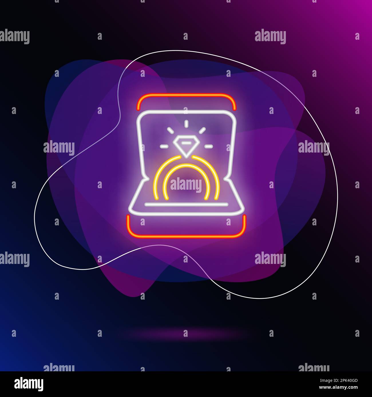 Engagement neon sign Stock Vector Image & Art - Alamy