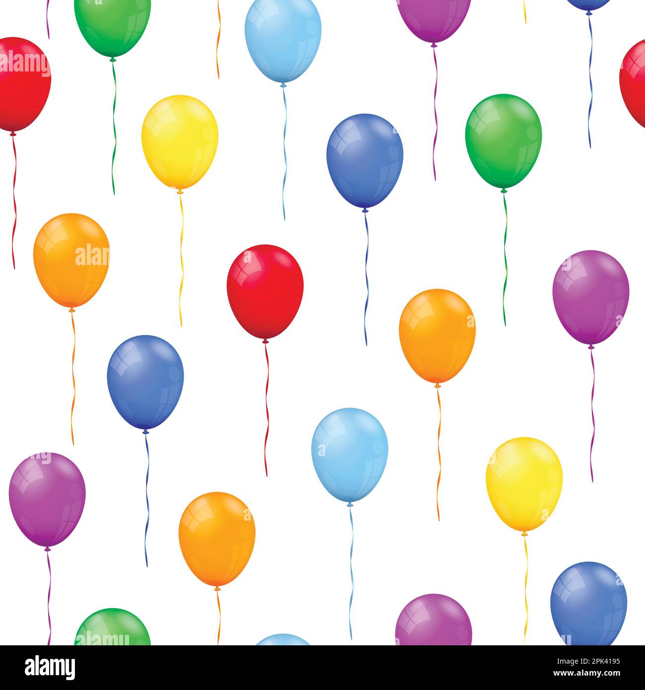 Colorful balloons seamless pattern background. Vector illustration Stock Vector Image & Art - Alamy