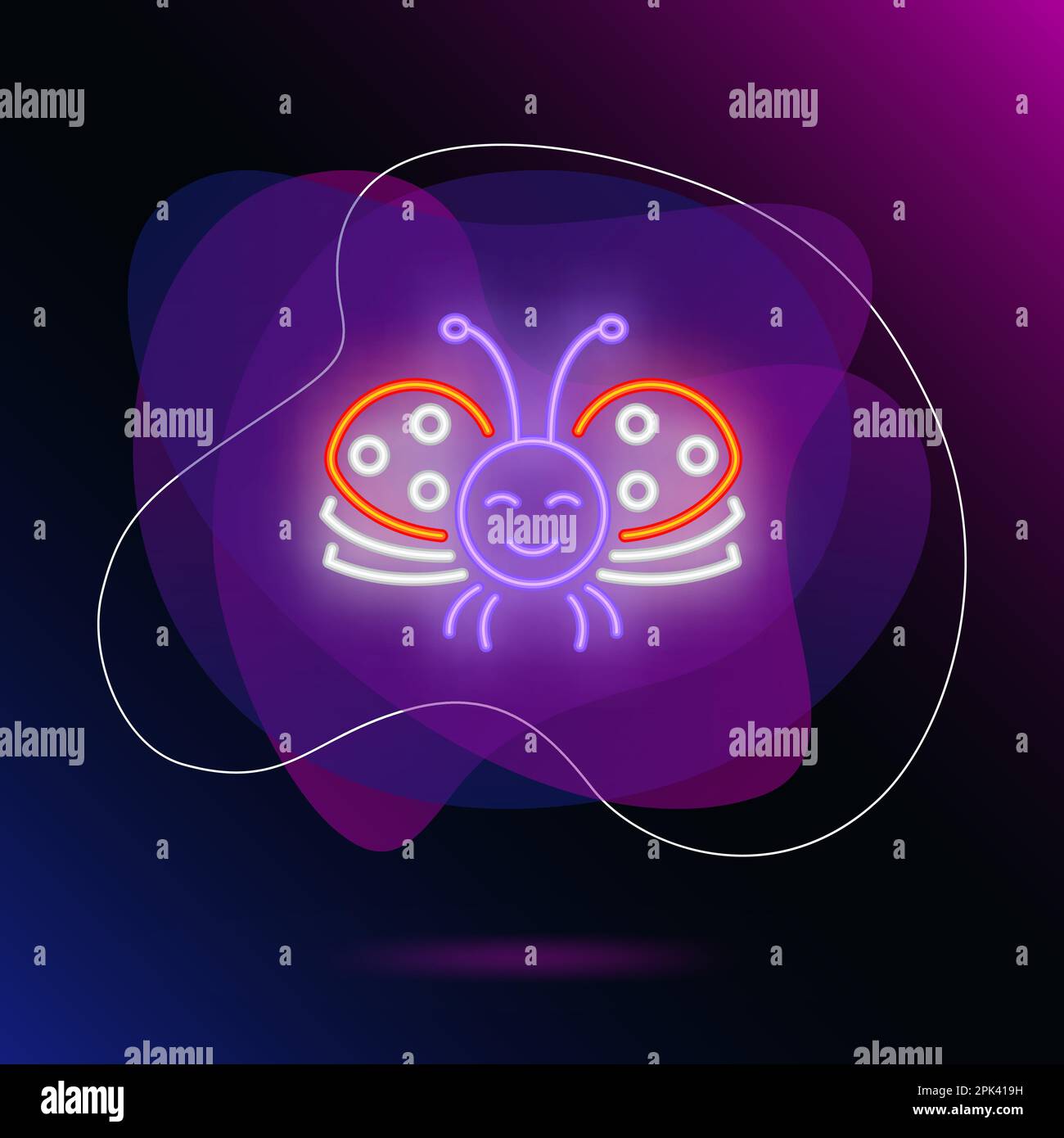 Moth neon sign Stock Vector Image & Art - Alamy