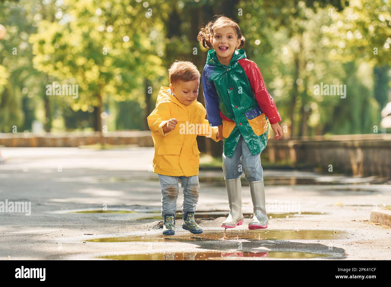 Kids having walk hi-res stock photography and images - Alamy