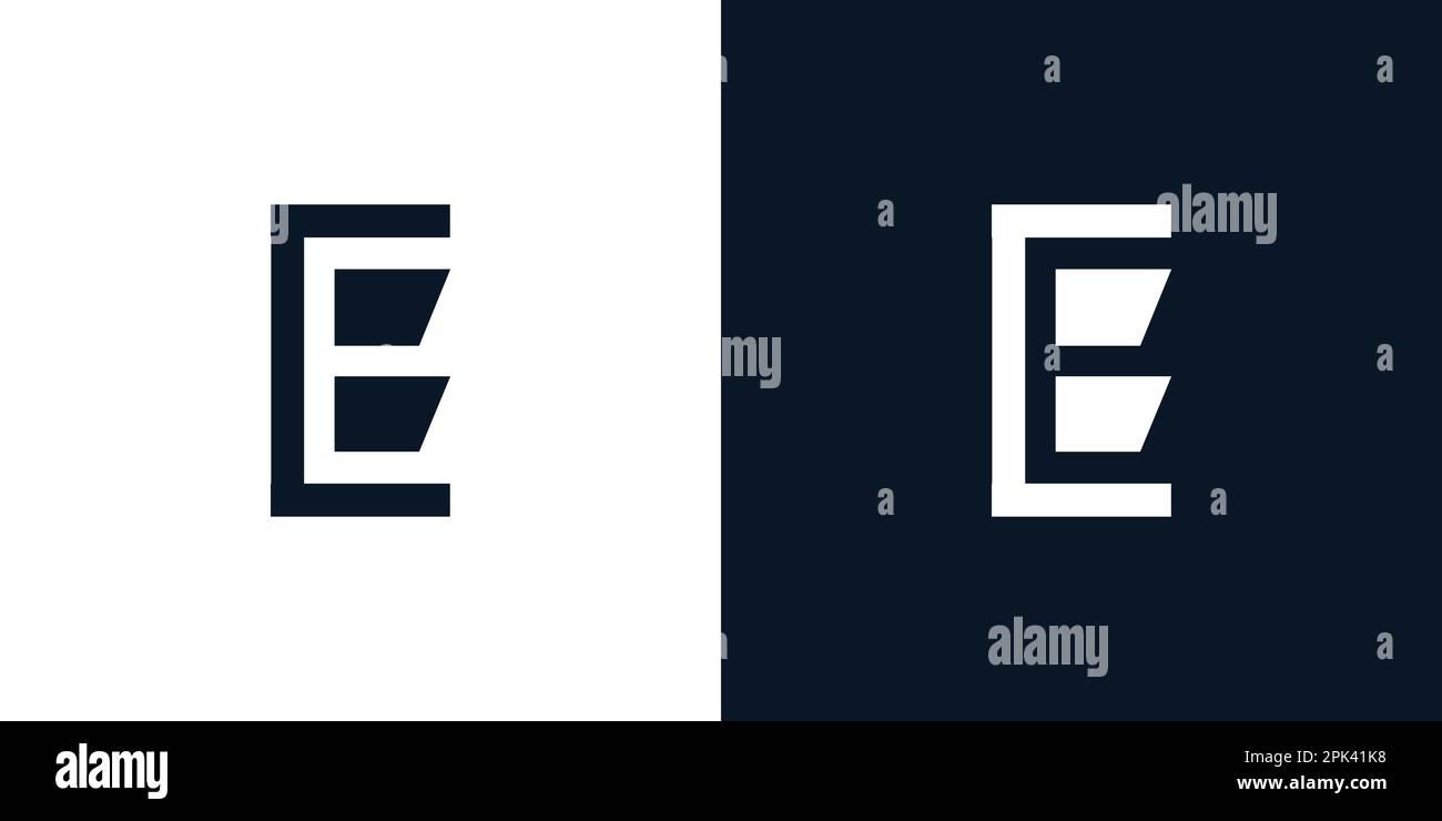 Strong letter E initial logo design Stock Vector Image & Art - Alamy