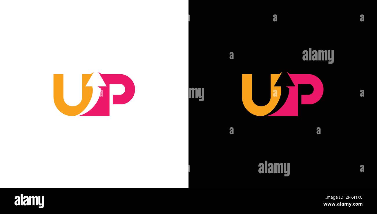 Unique and modern Up logo design 4 Stock Vector Image & Art - Alamy