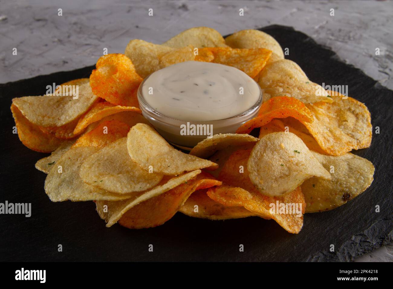 Potato chip texture hi-res stock photography and images - Alamy