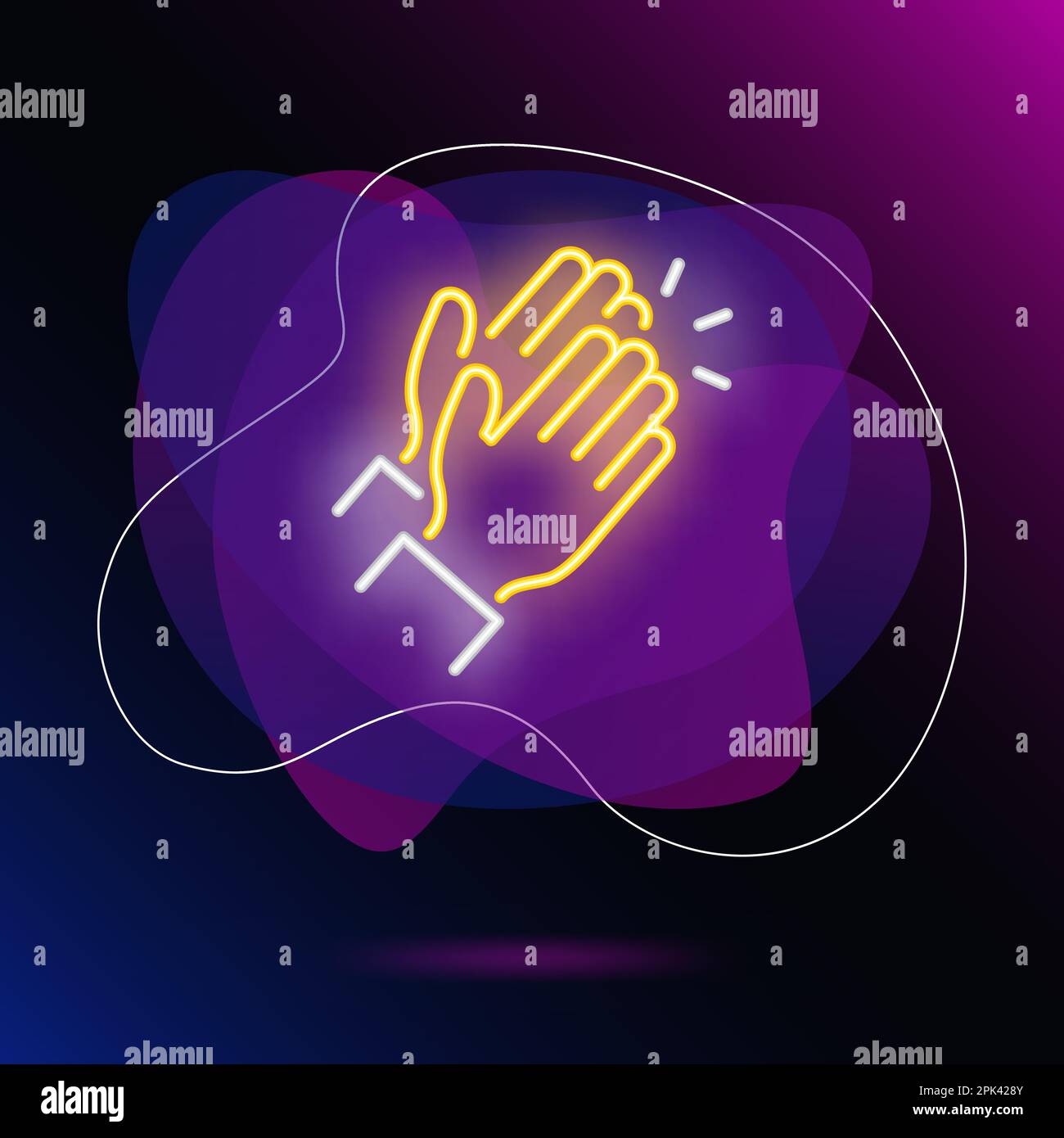 Applause neon sign Stock Vector Image & Art - Alamy