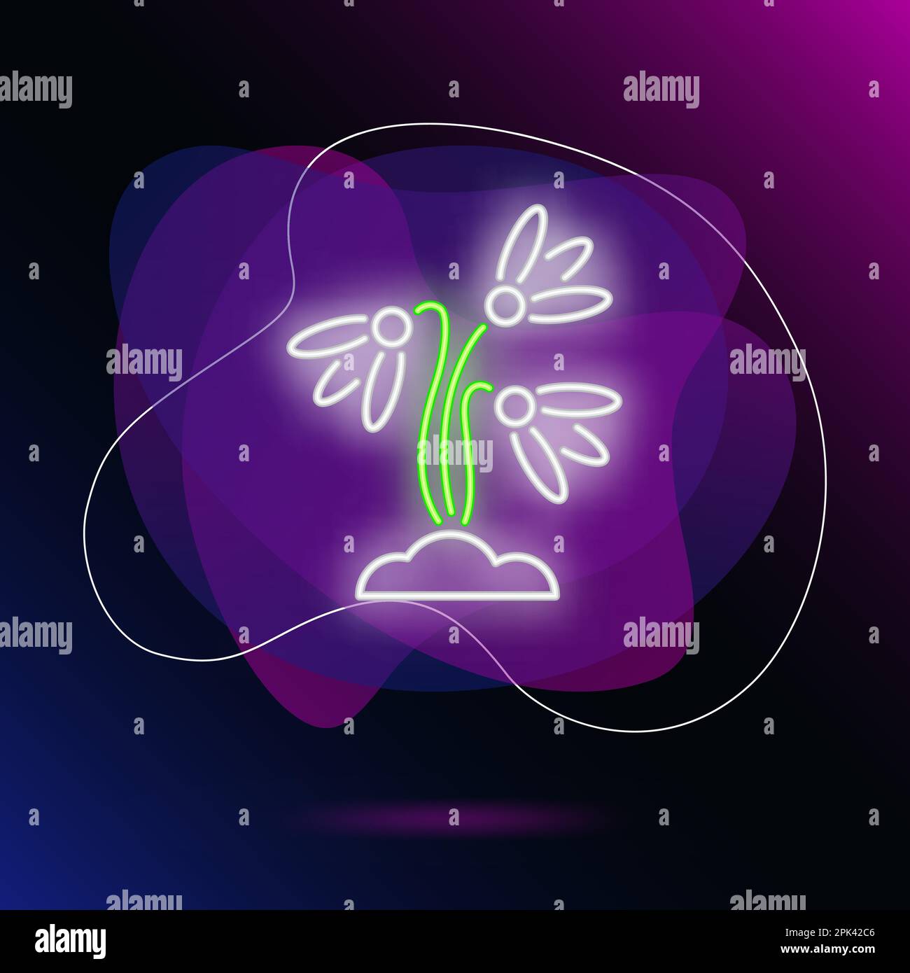 Snowdrops in snow neon sign Stock Vector Image & Art - Alamy