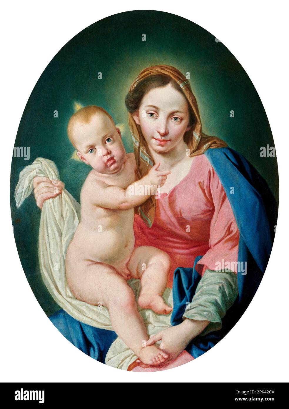Madonna col Bambino - olio su tela - Giacomo Antonio Ceruti detto il ...