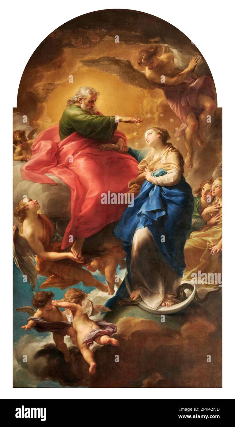 Immacolata Concezione - olio su tela - Pompeo Girolamo Batoni - 1750 ...