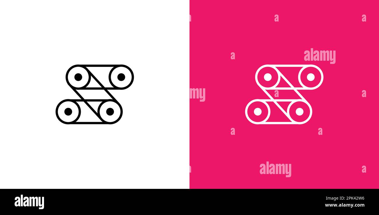 Unique and modern chain S logo design Stock Vector Image & Art - Alamy