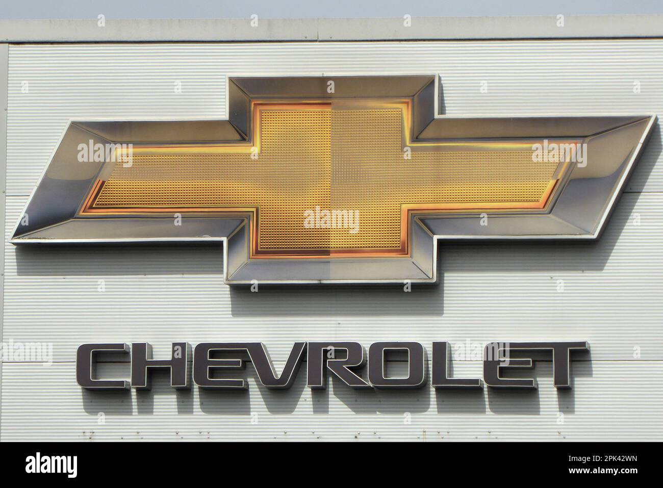 Chevrolet / Schriftzug / Logo Stock Photo - Alamy