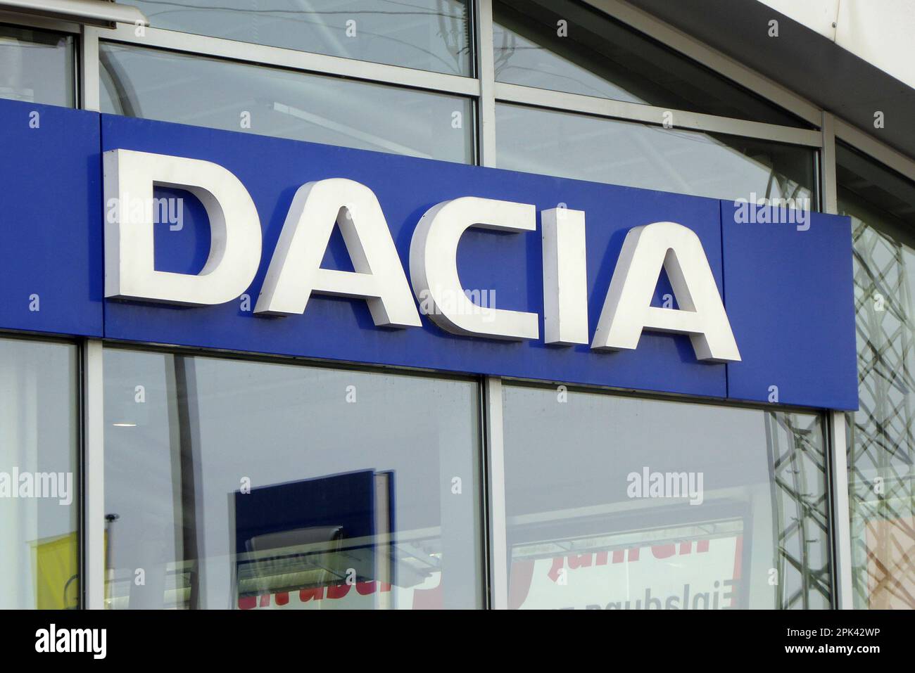 Dacia / Schriftzug / Logo Stock Photo - Alamy
