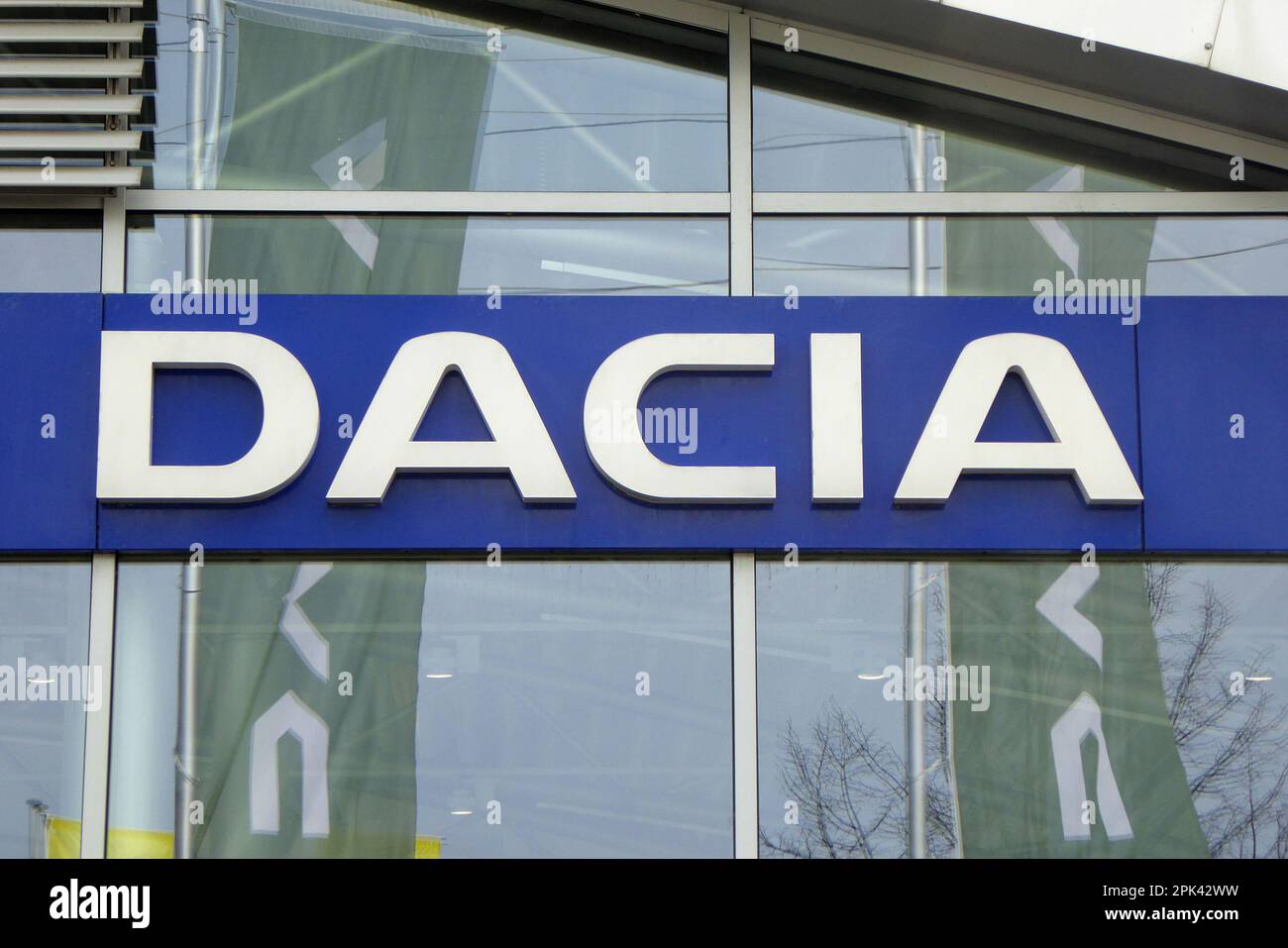 Dacia / Schriftzug / Logo Stock Photo - Alamy