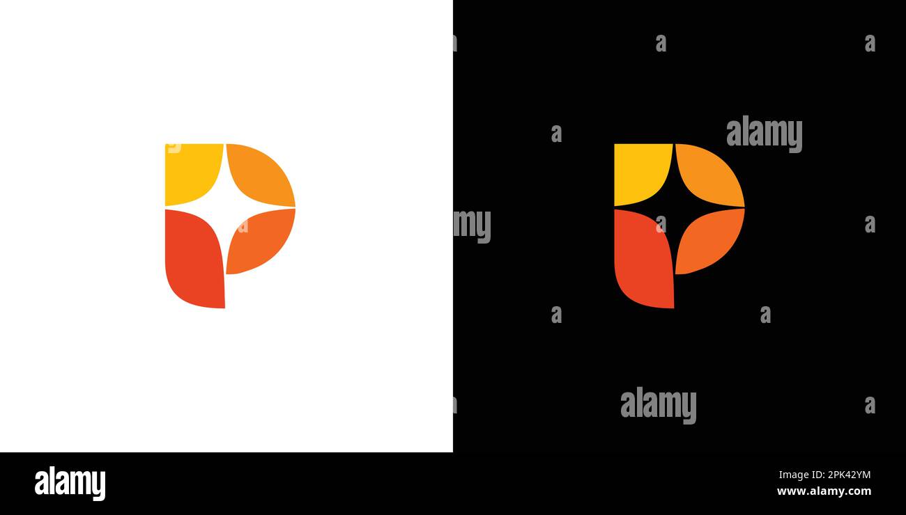 Unique and modern P spark logo design Stock Vector Image & Art - Alamy