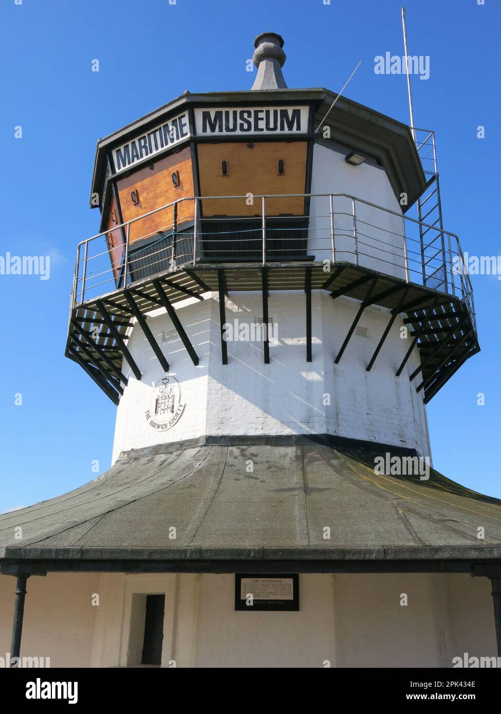 The Low Lighthouse in Harwich, originally built in 1818, is now the ...