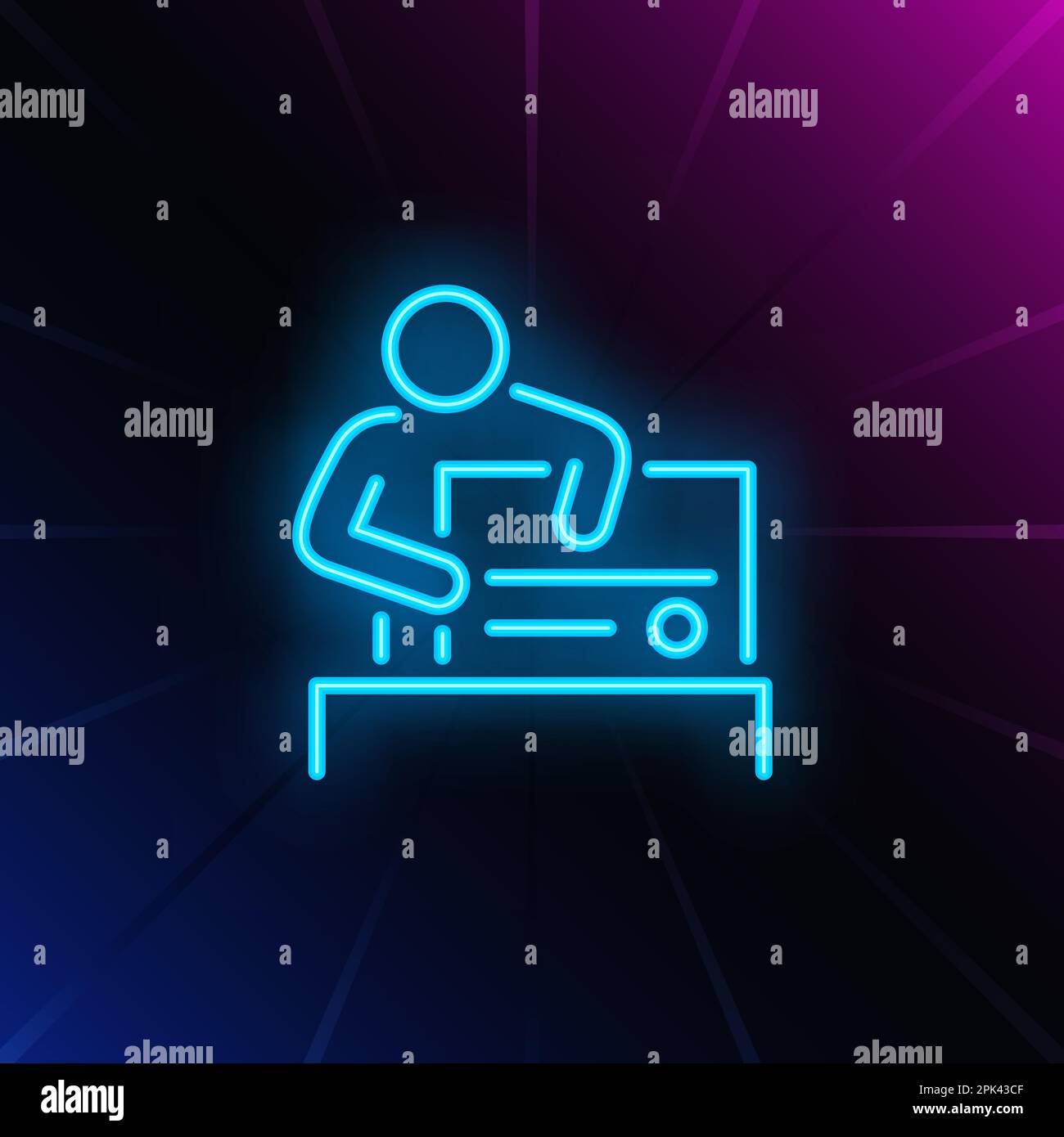 Trainer neon sign Stock Vector Image & Art - Alamy