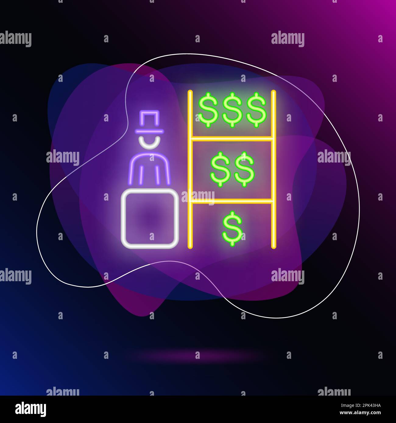 Glowing bank logo Stock Vector Images - Alamy