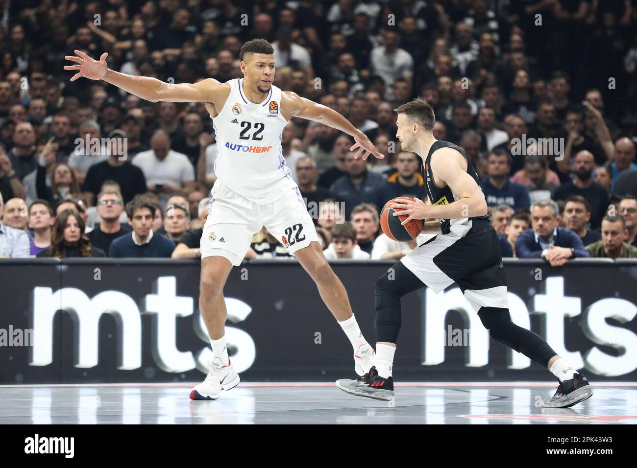 Belgrade, Serbia, 31 March 2023. Walter Tavares of Real Madrid in ...