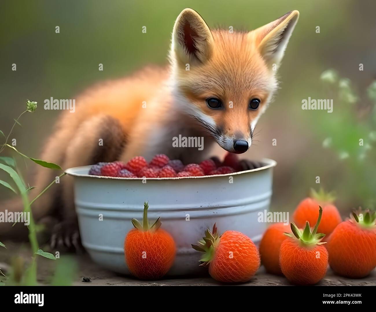 Baby wolf eating hi-res stock photography and images - Alamy