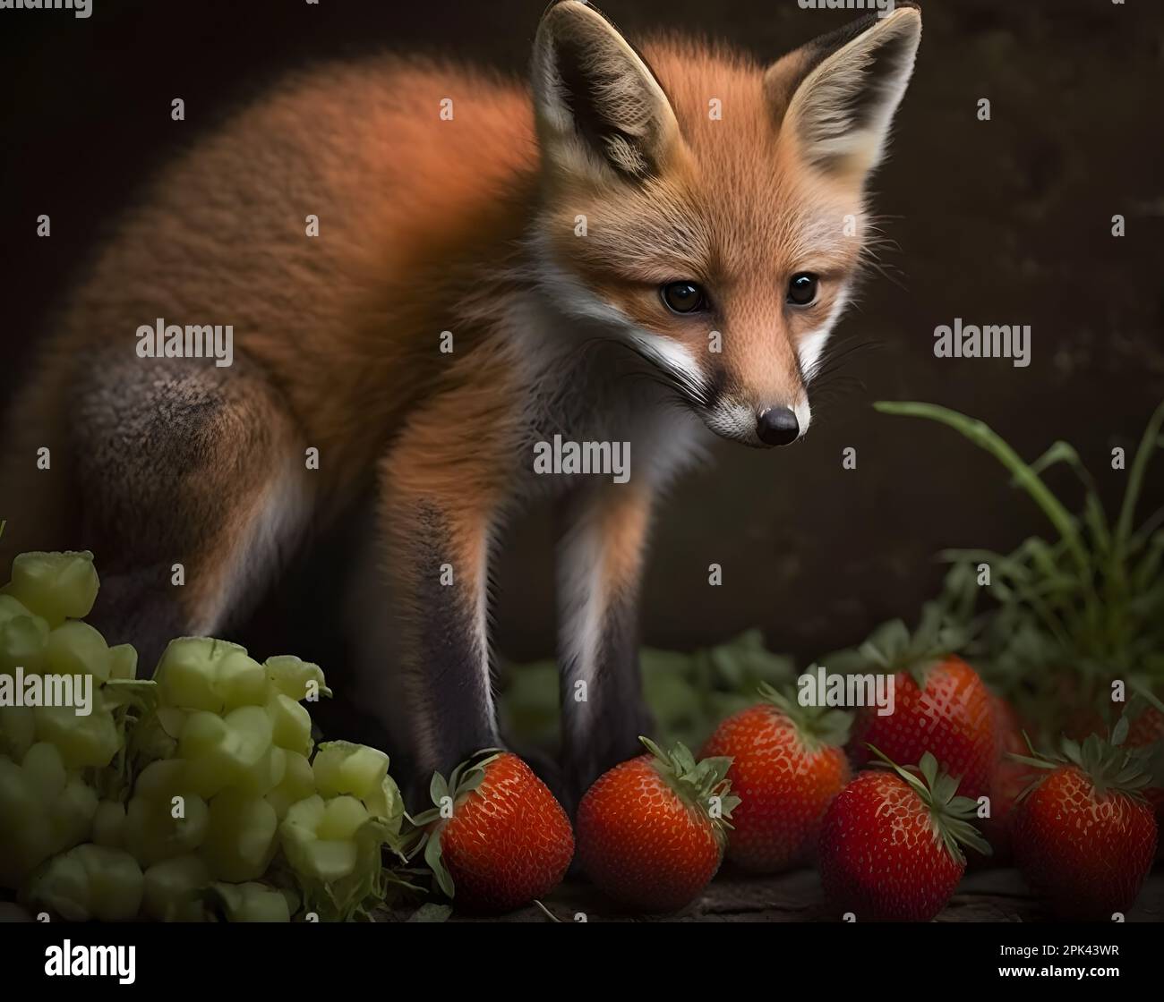 Baby wolf eating hi-res stock photography and images - Alamy