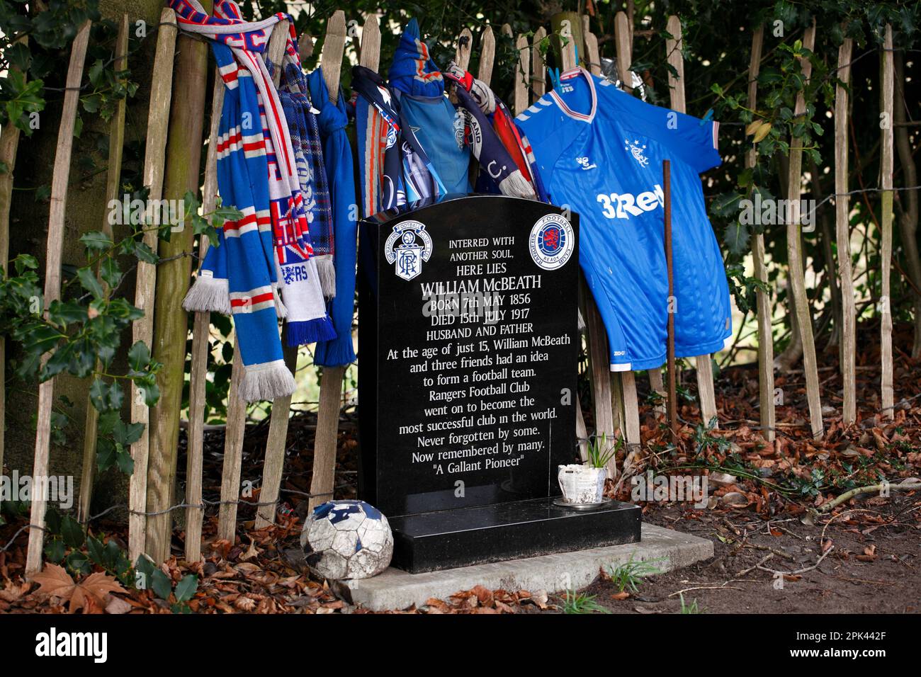 Tombstone or Gravestone of William McBeath, one of the Founding Members ...