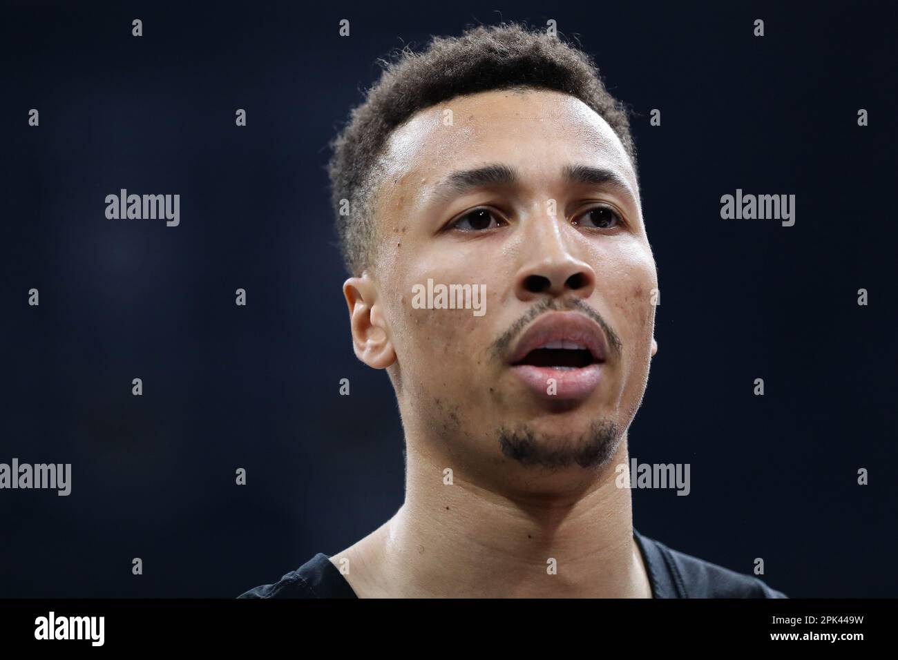 Belgrade, Serbia, 31 March 2023. Dante Exum of Partizan Mozzart Bet ...