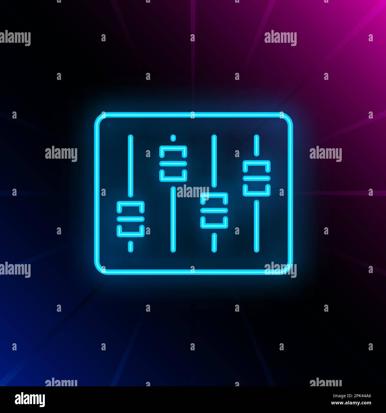Audio console neon sign Stock Vector Image & Art - Alamy