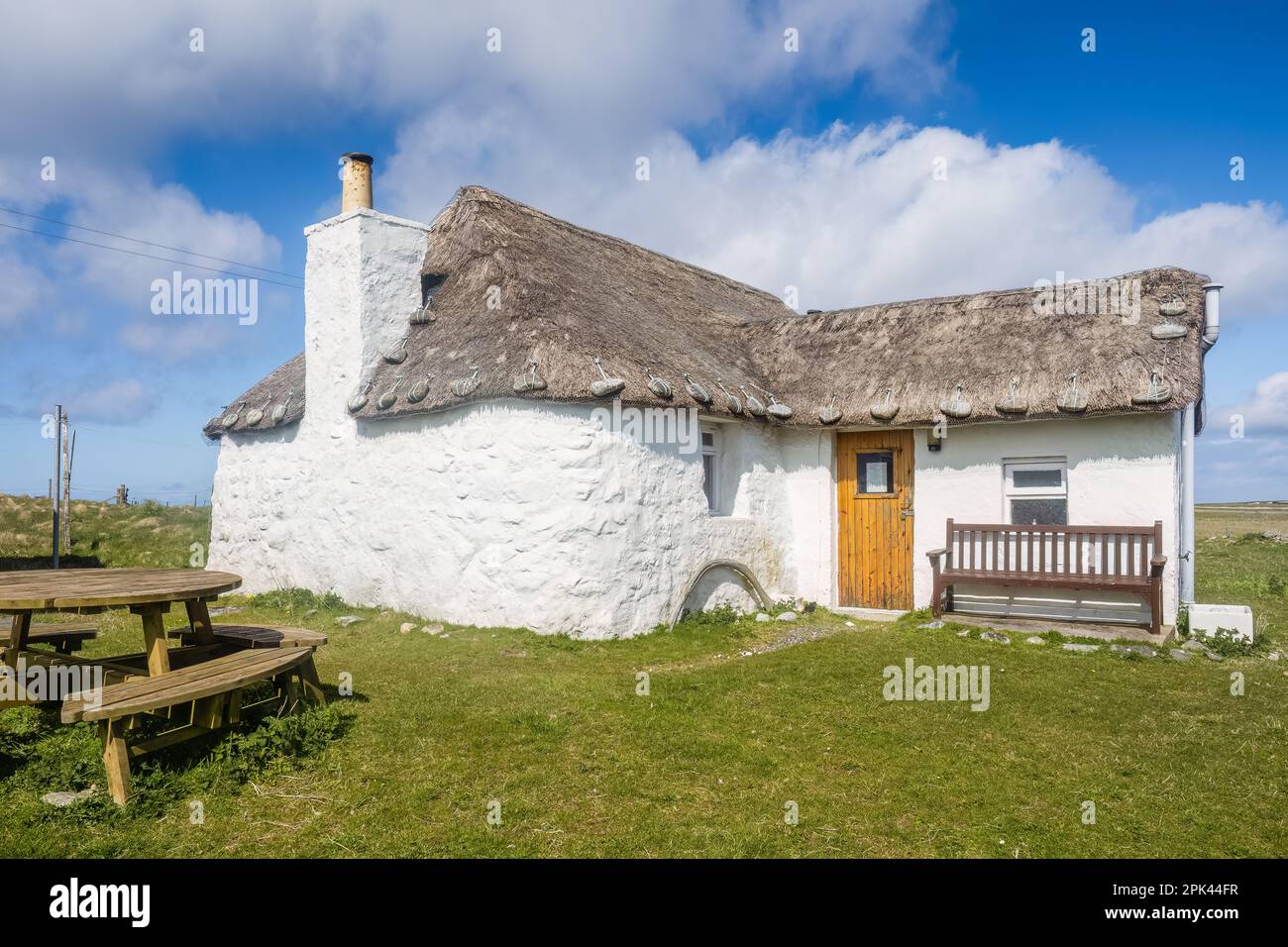 19.05.2021 Howmore, South Uist, Scotland, UK. Howmore Hostel is a ...