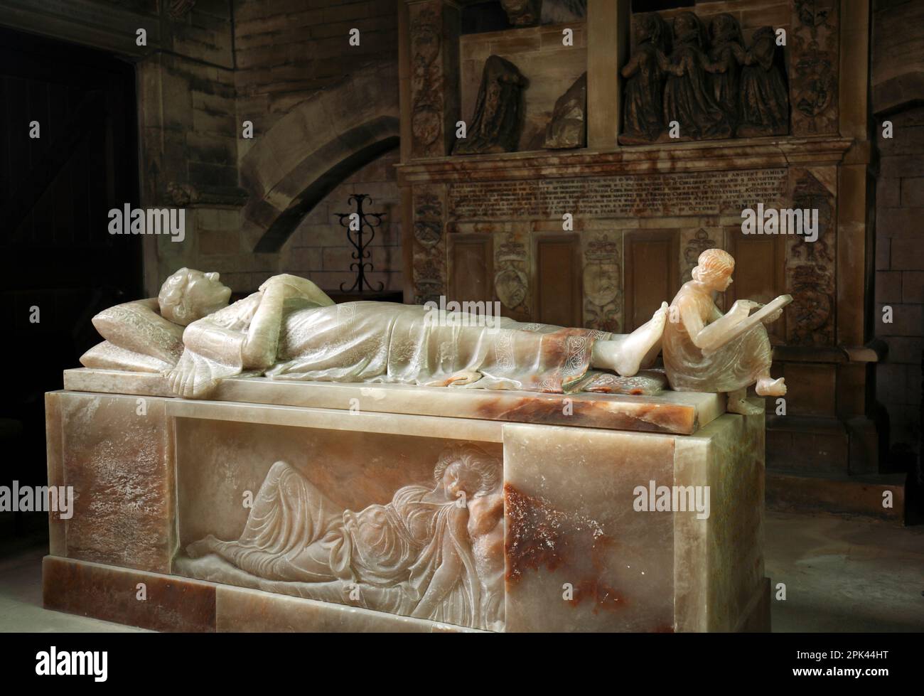 Alabaster tomb of Lady Eleanor Methuen, a gifted artist. Died 1958. The ...