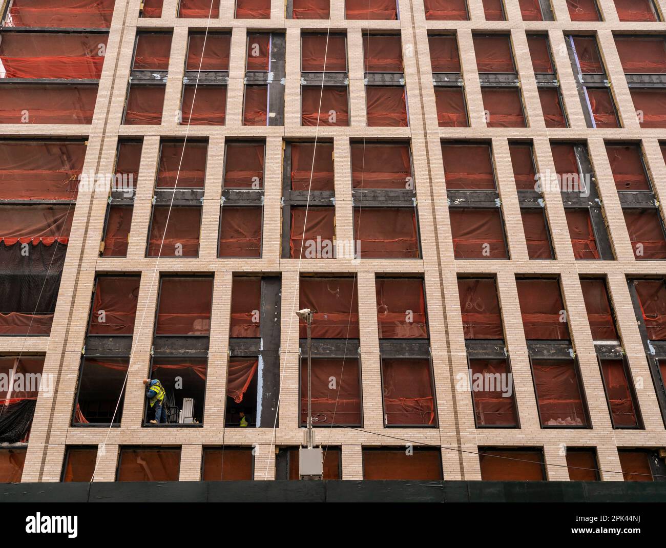 Construction of senior affordable housing in Chelsea in New York on ...